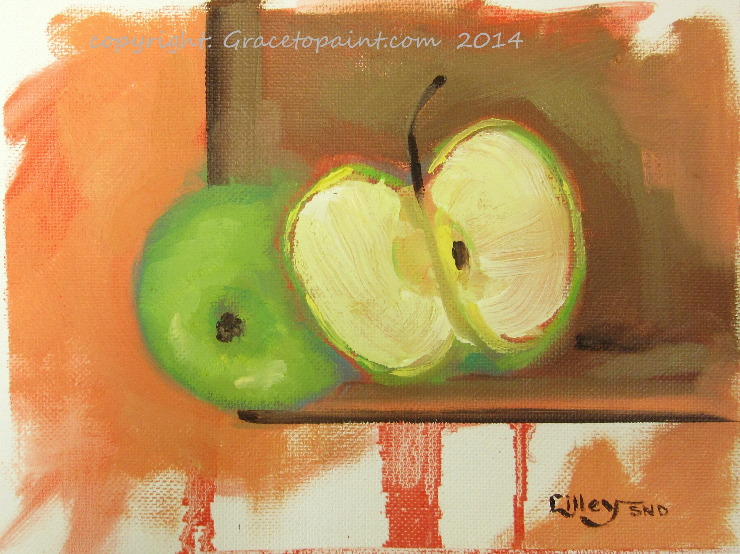 Apples in a Box - Grace to Paint